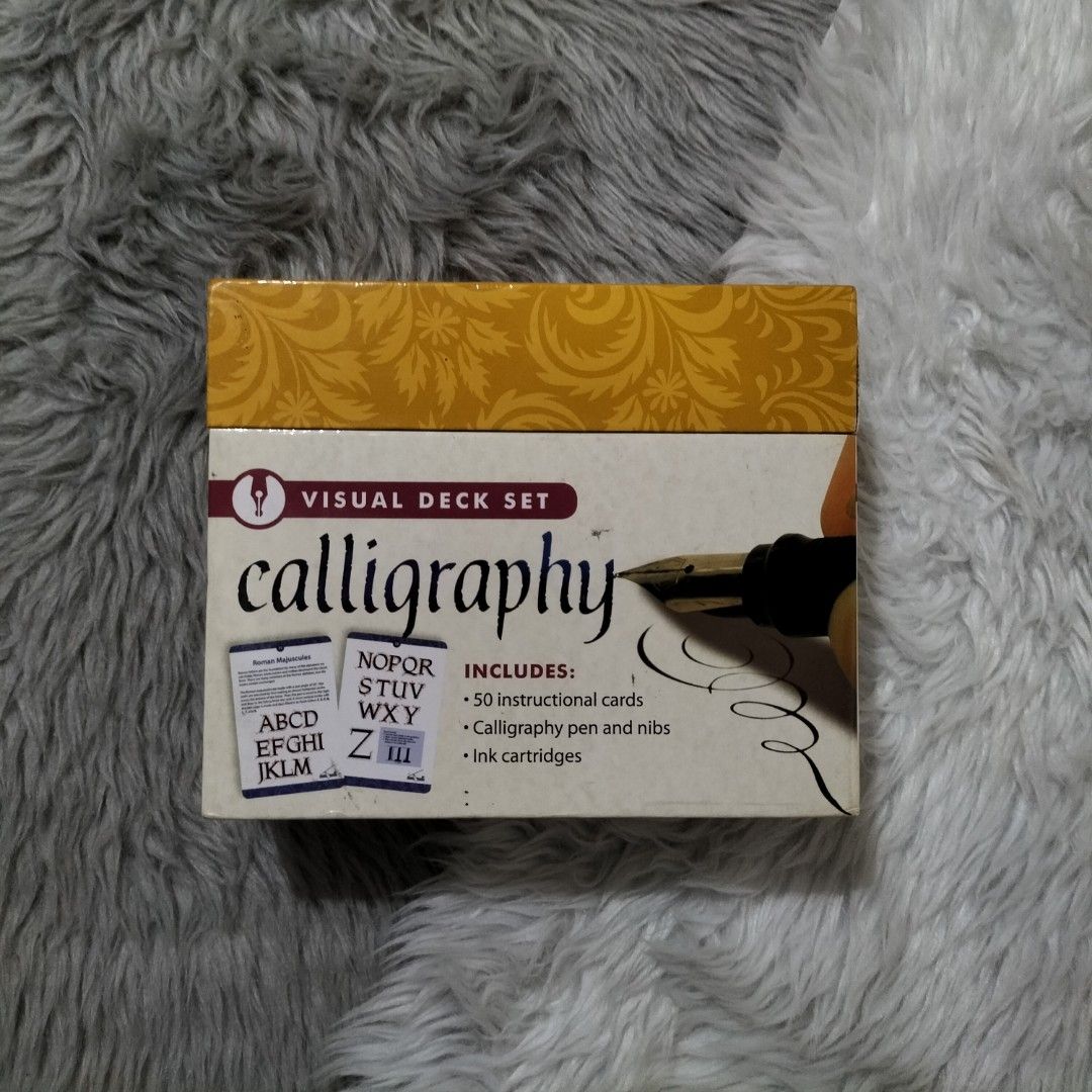 CALLIGRAPHY: Visual Deck Set by Thunder Bay Press, Hobbies & Toys ...