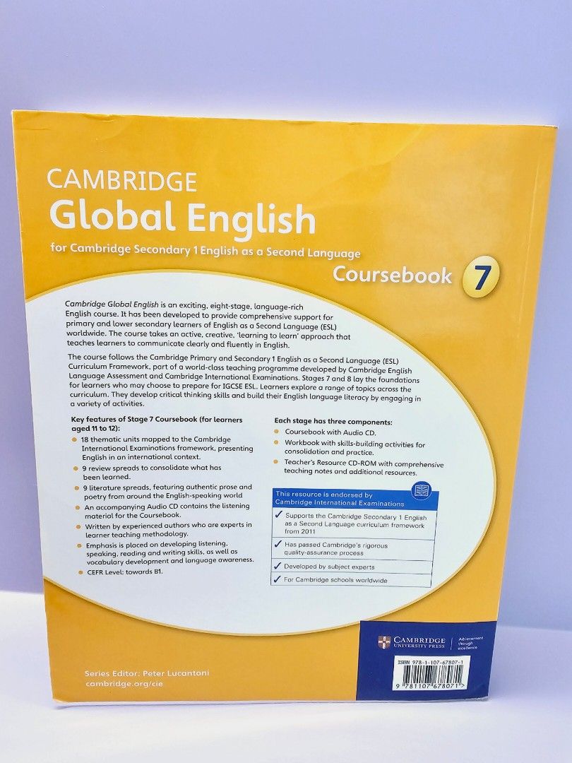 Cambridge Global English for Cambridge Secondary 1 English as a Second ...
