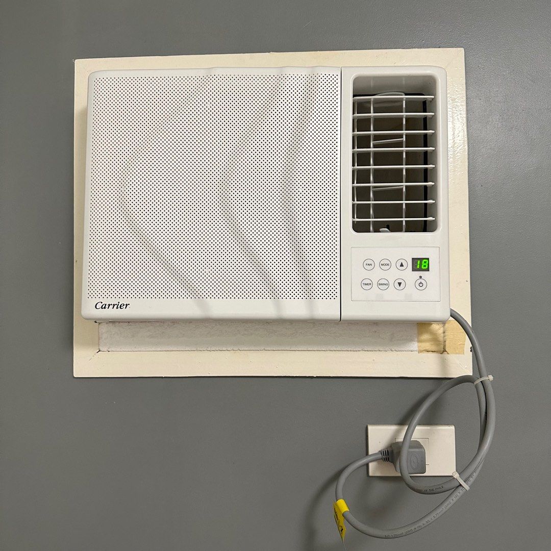 Carrier Non-Inverter 1HP Aircon Window type, TV & Home Appliances, Air ...