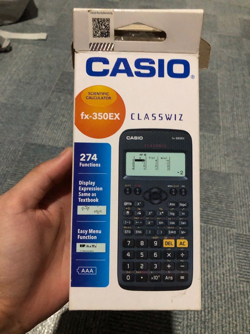 Casio Classwiz FX-350EX Scientific Calculator, Computers & Tech, Office ...
