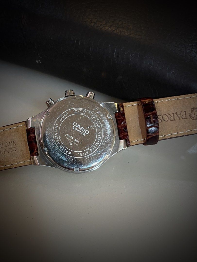 Casio Edifice Red Quartz Watch, Men's Fashion, Watches & Accessories ...