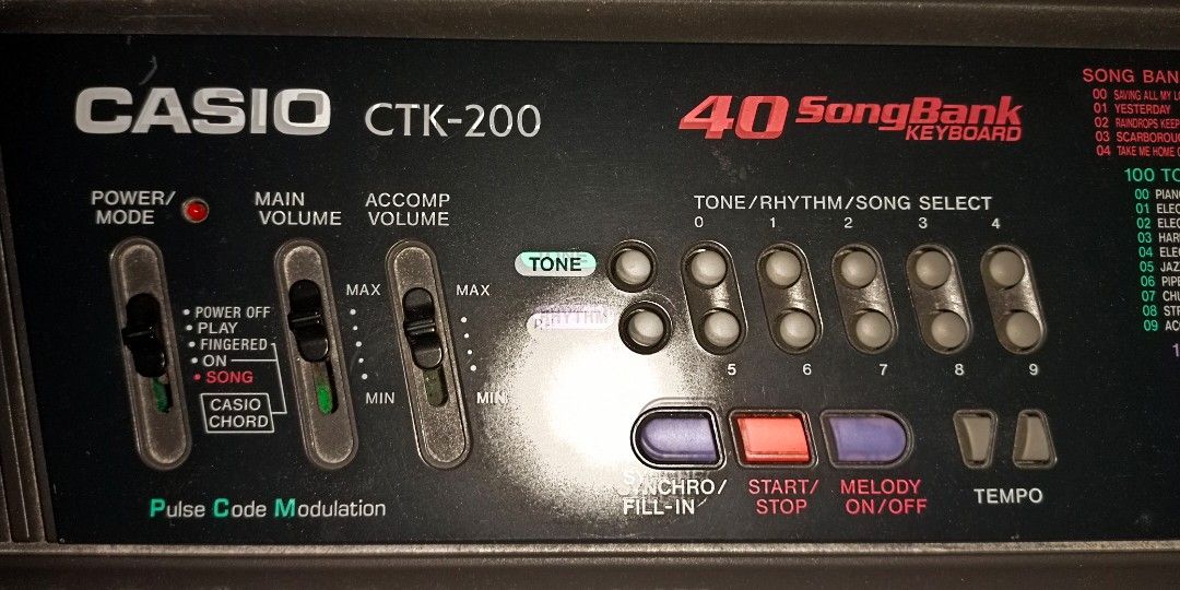 Casio Piano CTK 200, Hobbies & Toys, Music & Media, Musical Instruments ...