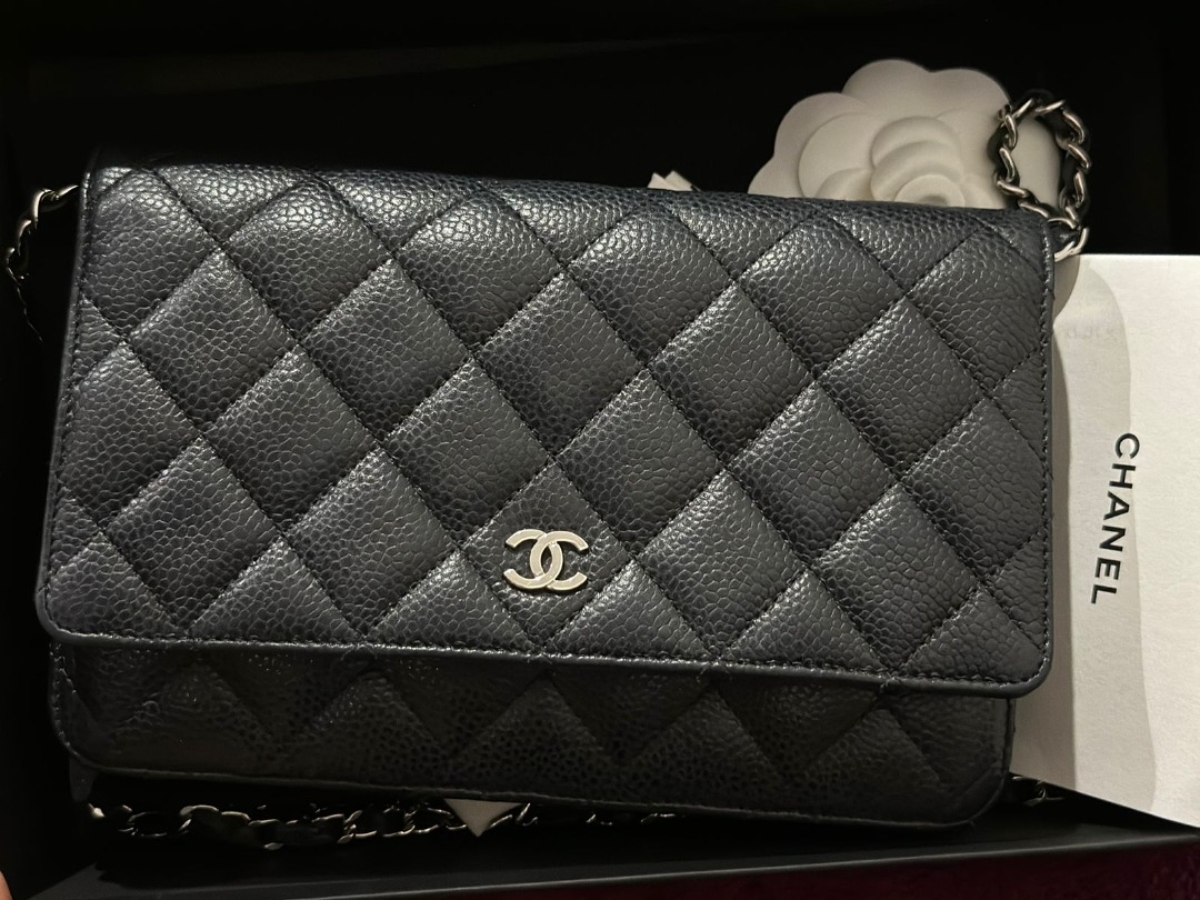 Chanel woc black caviar complete set tahun 2022 on Carousell