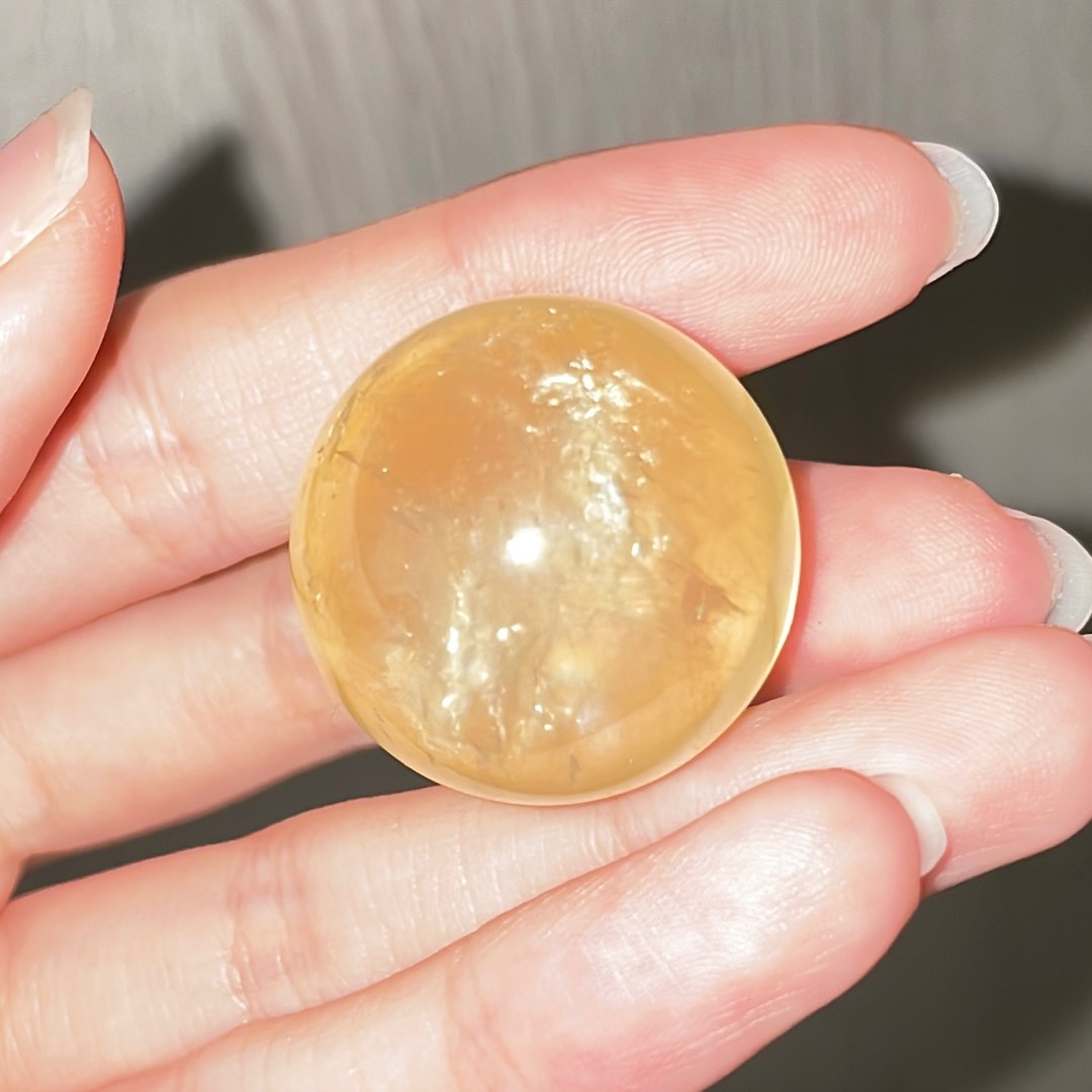 Citrine Mini Sphere, Women's Fashion, Jewelry & Organisers, Precious Stones on Carousell