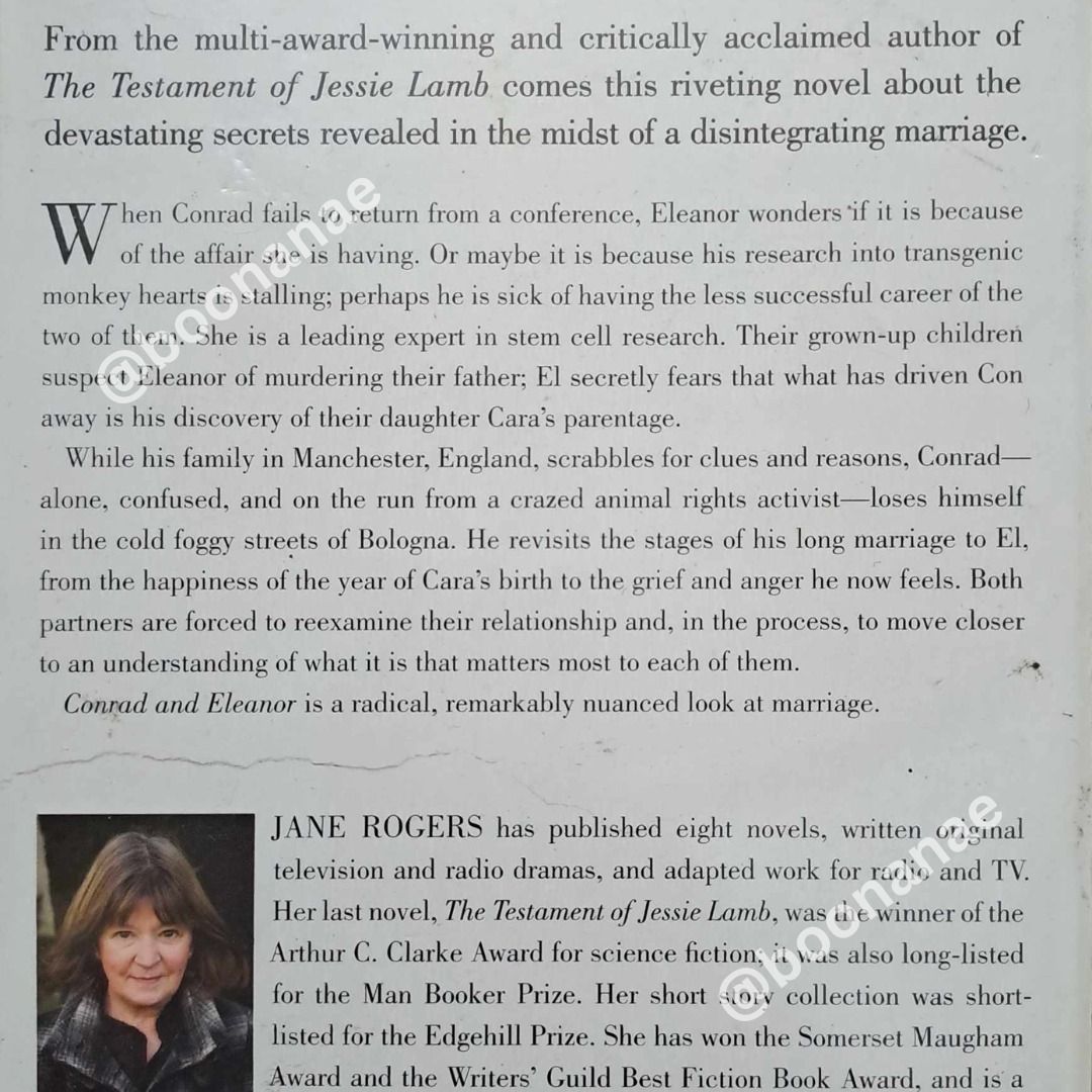 Conrad and Eleanor by Jane Rogers, Hobbies & Toys, Books & Magazines ...