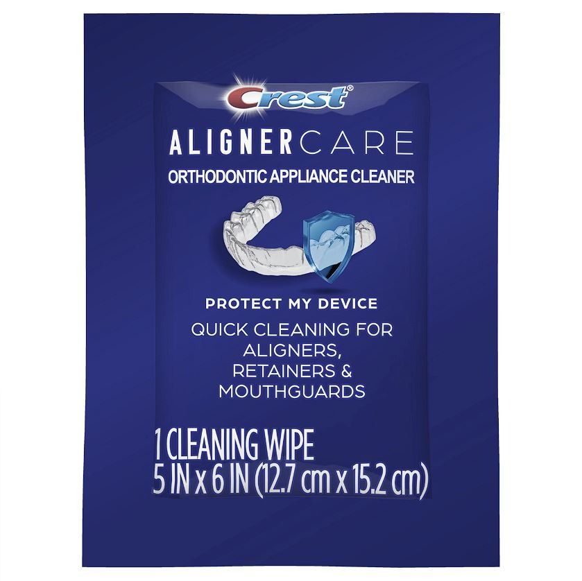 Crest Aligner Care Cleaning Wipes for Aligners, Retainers, Mouth Guards ...