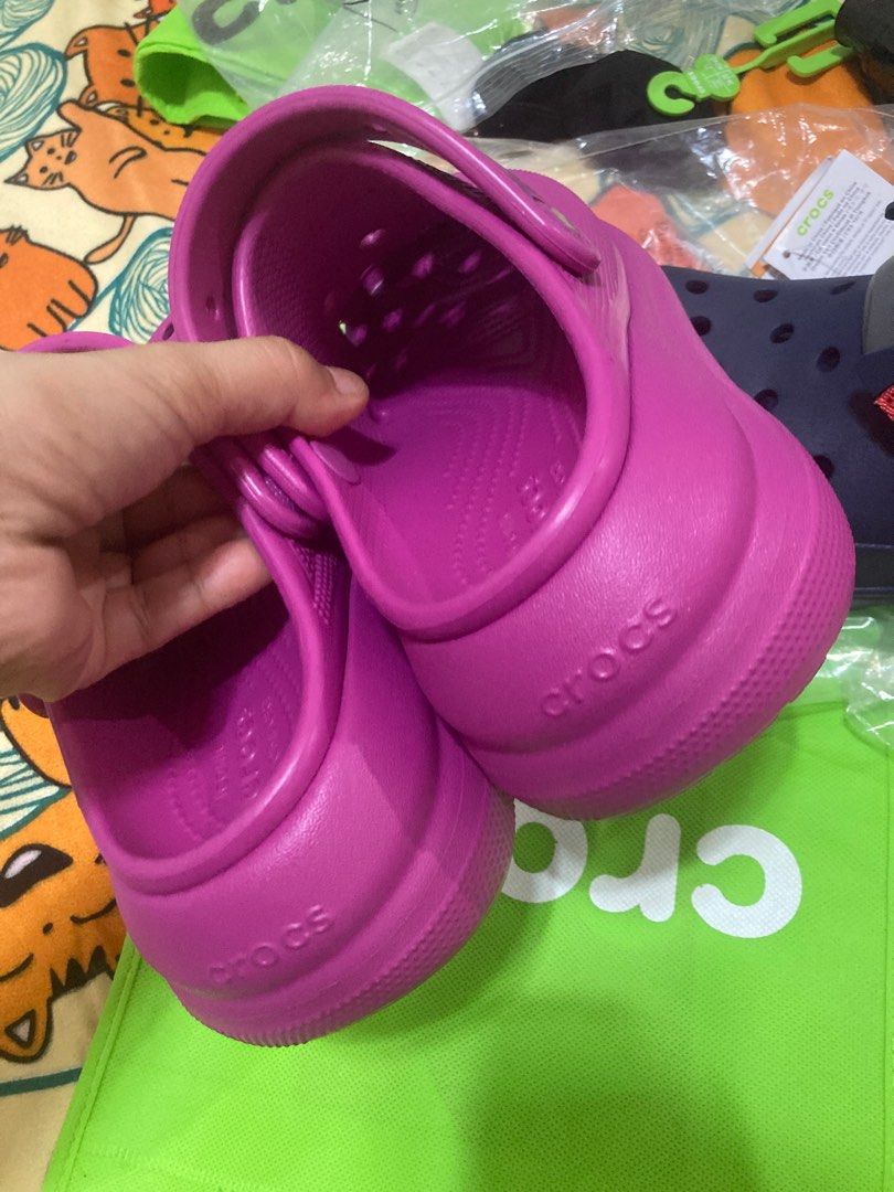 Crocs classic crush clog, Women's Fashion, Footwear, Flats & Sandals on ...