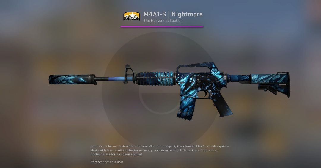 CSGO M4A1-s Nightmare FT, Video Gaming, Gaming Accessories, In-Game Products on Carousell