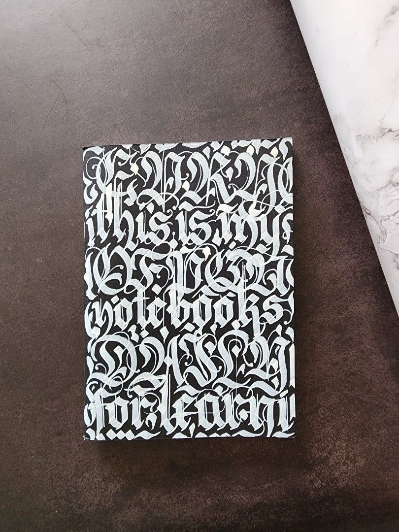 Handwritten Calligraphy Customized notebooks for party, wedding ...