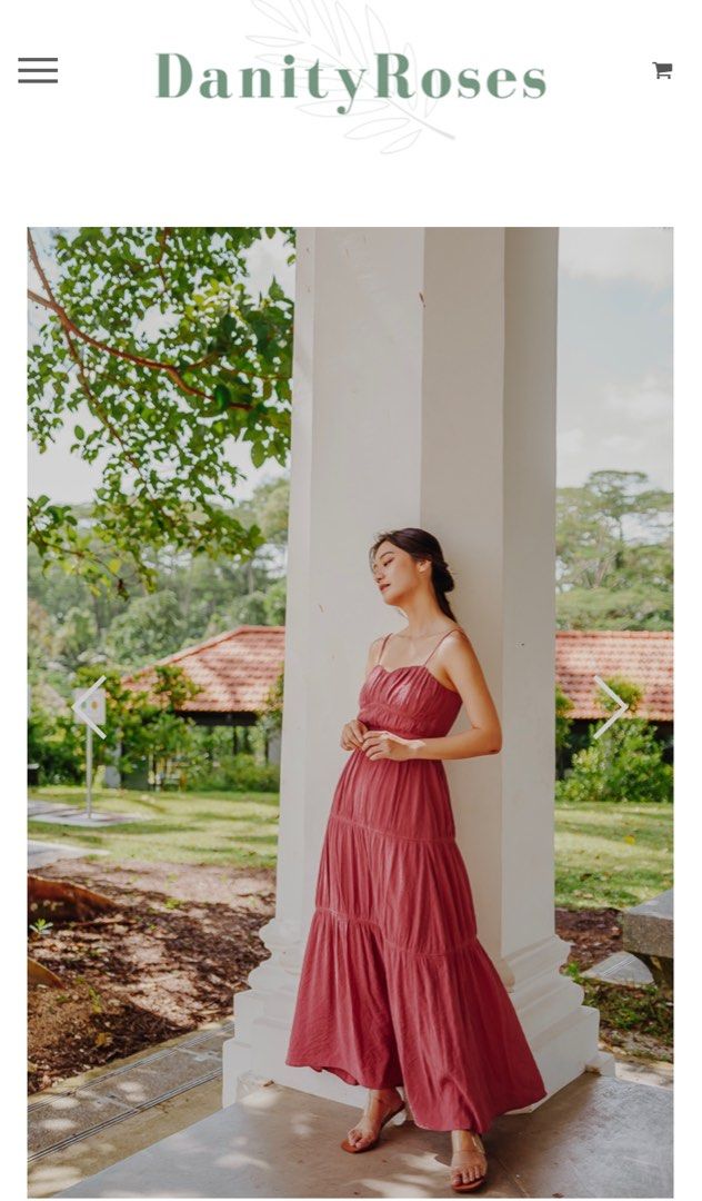 Danity roses sirena textured tier maxi dress, Women's Fashion, Dresses ...