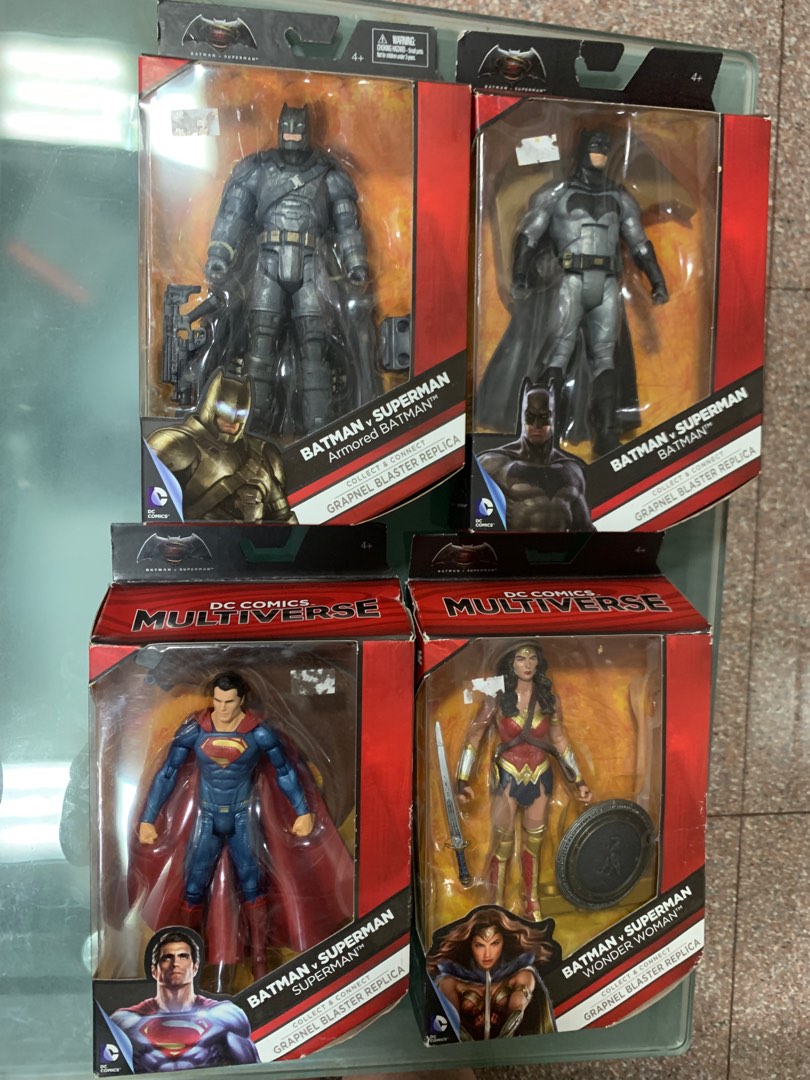 Set of 4. Brand not opened. DC Comics Multiverse Batman v Superman: Dawn of Justice Superman ...