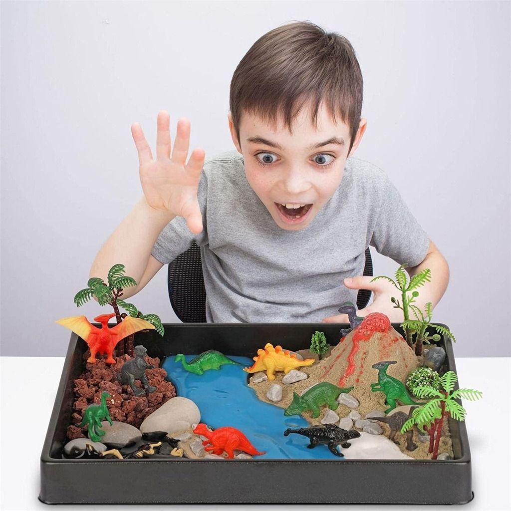 Dinosaur Habitat Volcano Eruption Children STEM DIY Sensory Learning ...