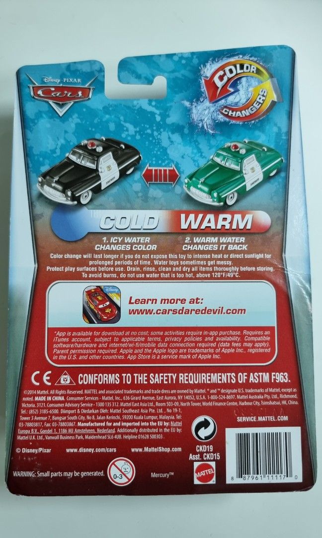 Disney Pixar Cars Color Changers SHERIFF, Hobbies & Toys, Toys & Games ...