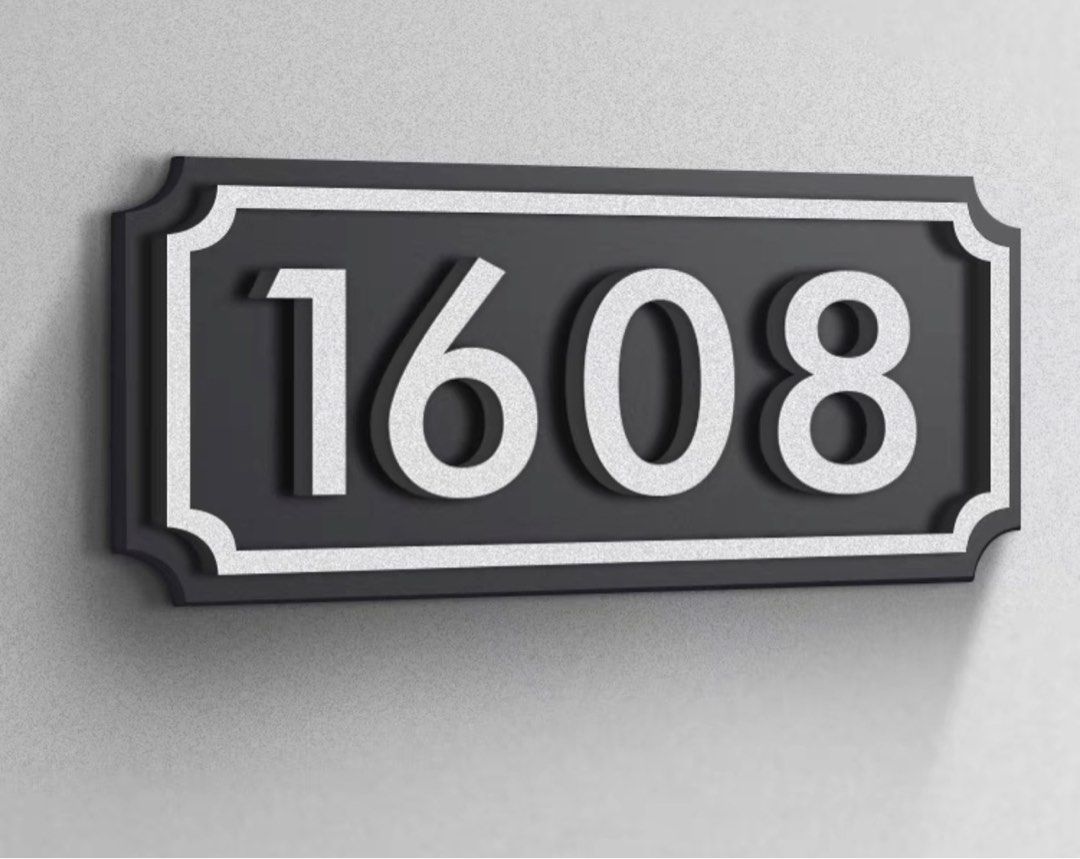 Door Sign door signage unit sign unit signage number plate, Furniture ...