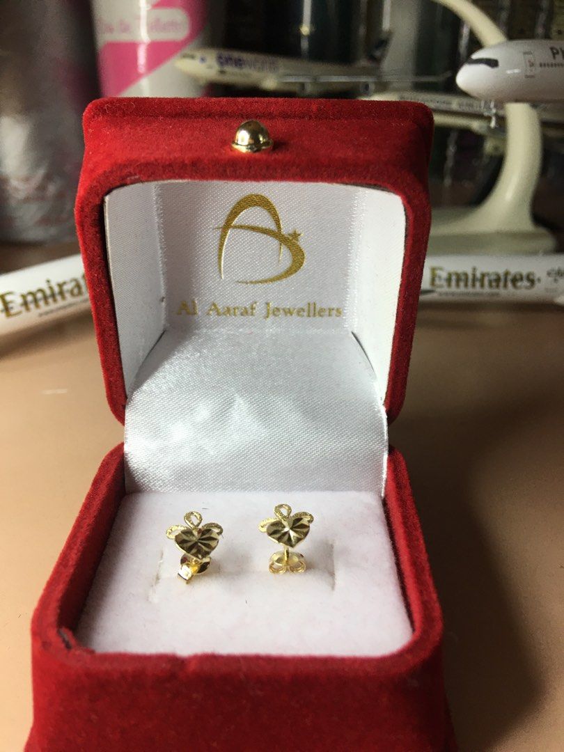 EARING 18K SAUDI GOLD on Carousell