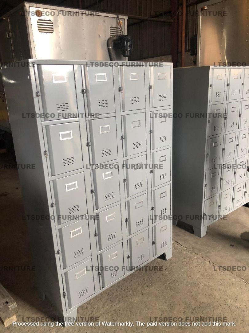 EMPLOYEE PERSONAL LOCKER/ 18 COMPARTMENT STEEL KEY RACK LOCKER METAL ...