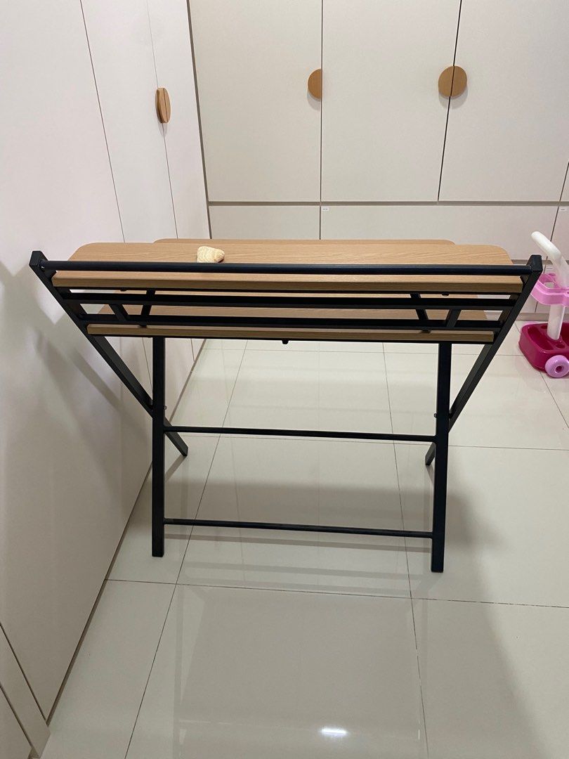 Foldable Study Table, Furniture & Home Living, Furniture, Tables & Sets ...