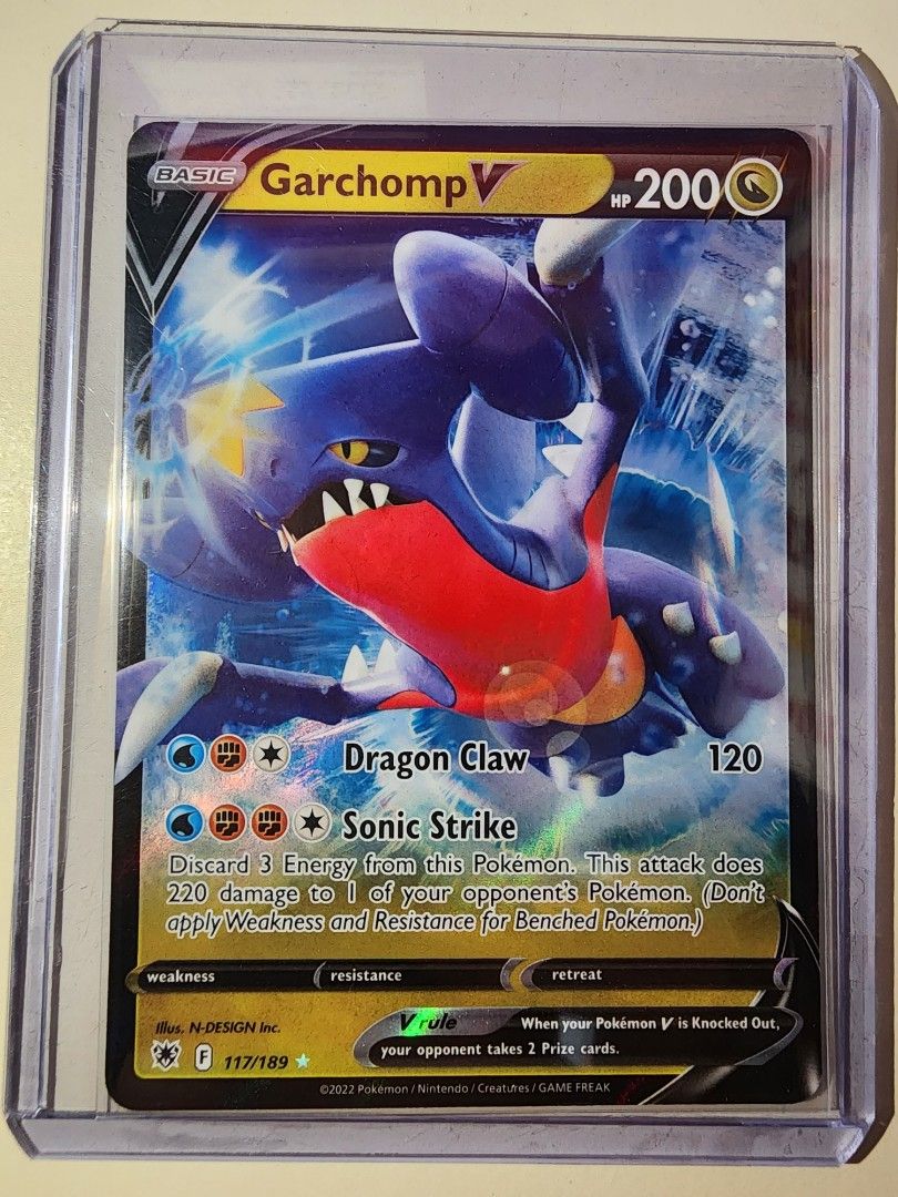 Garchomp V 117/189, Hobbies & Toys, Toys & Games on Carousell
