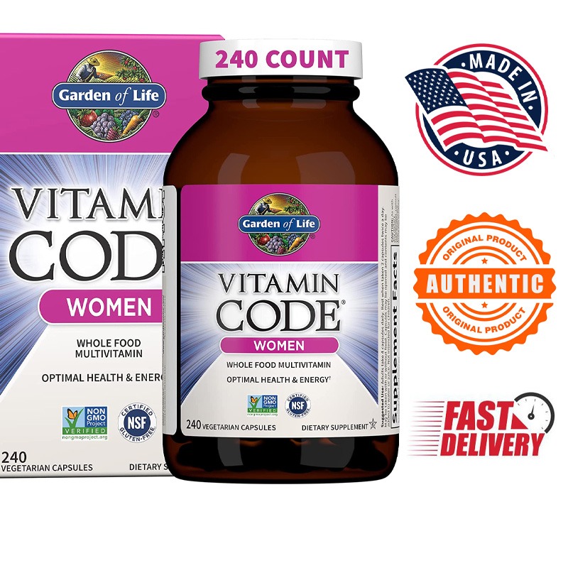 Garden of Life - Vitamin Code - Whole Food Multivitamin for Women ...