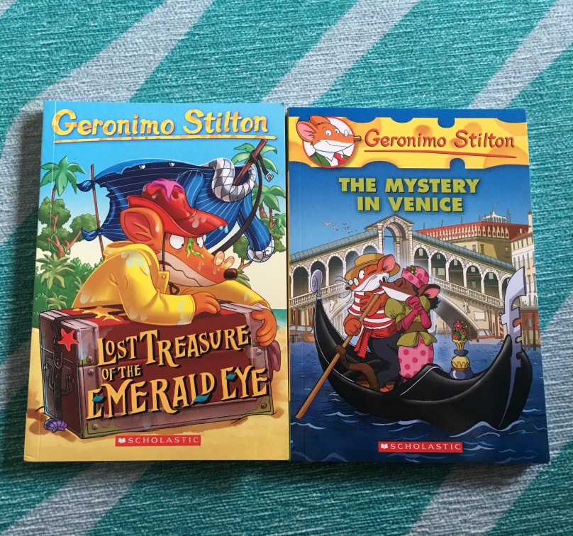Geronimo Stilton Lost Treasure of the Emerald Eye and The Mystery in ...