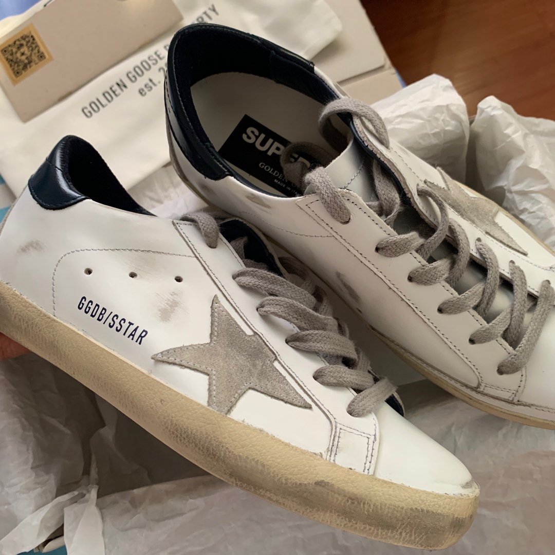 GGDB Golden Goose Sneakers Navy Midnight Blue Tab, Women's Fashion ...