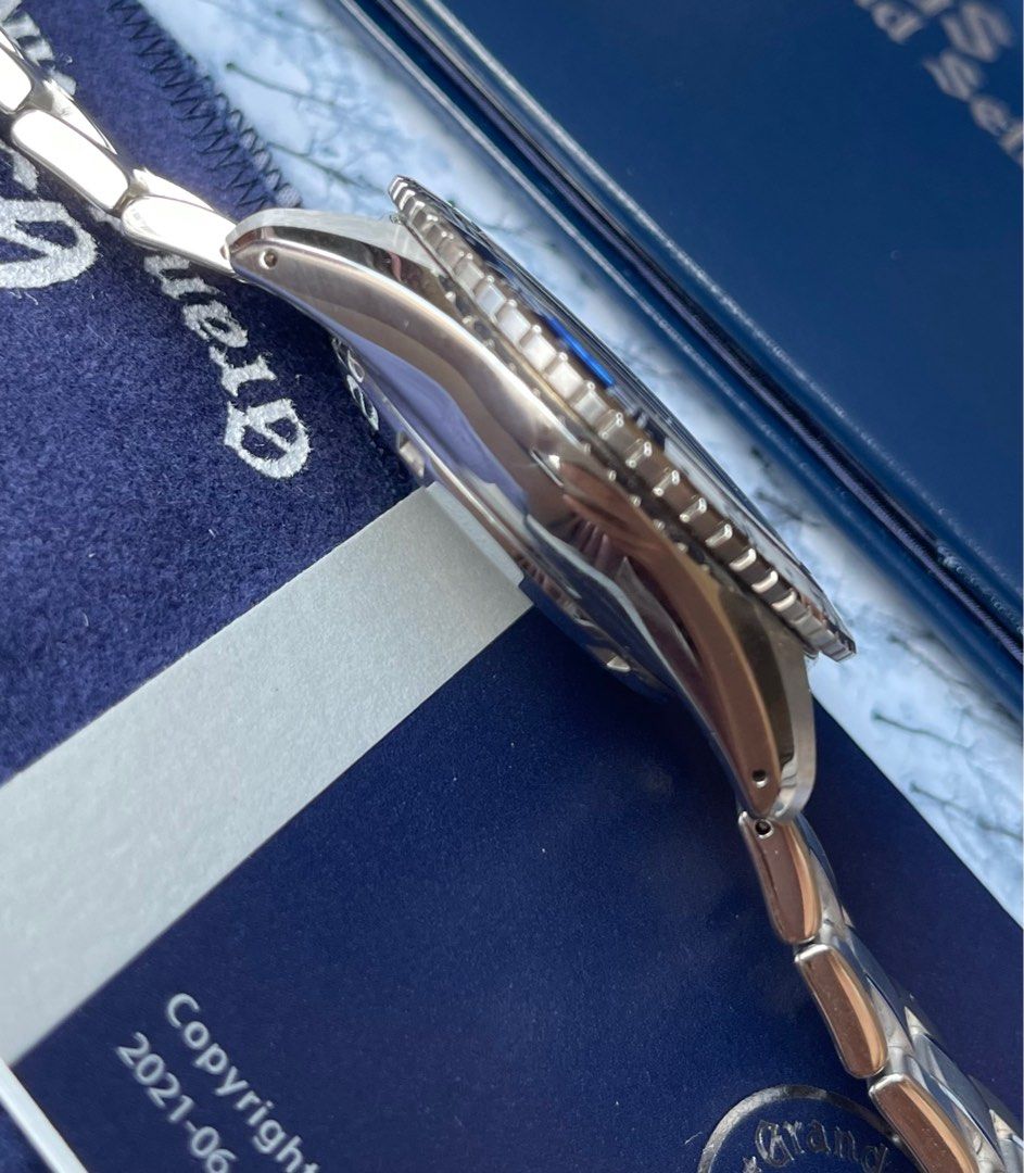 Grand Seiko GMT Blue dial High beat 2021 full set, 名牌, 手錶 - Carousell
