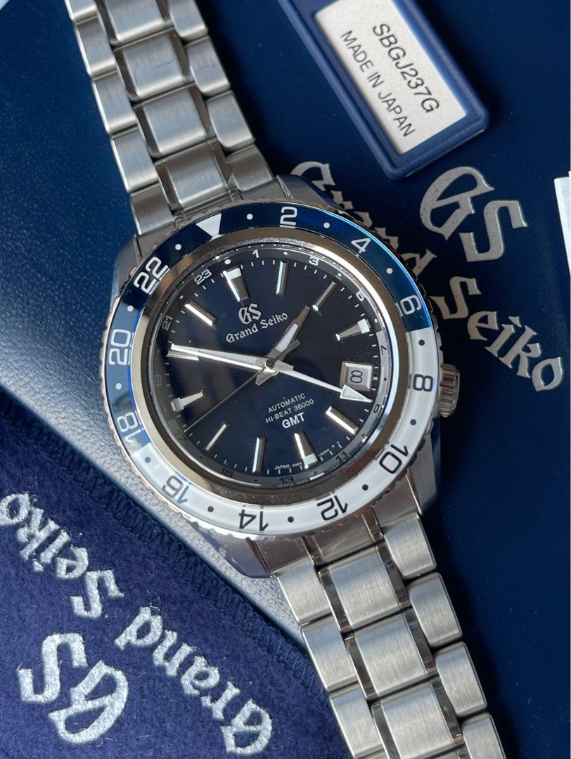Grand Seiko GMT Blue dial High beat 2021 full set, 名牌, 手錶 - Carousell