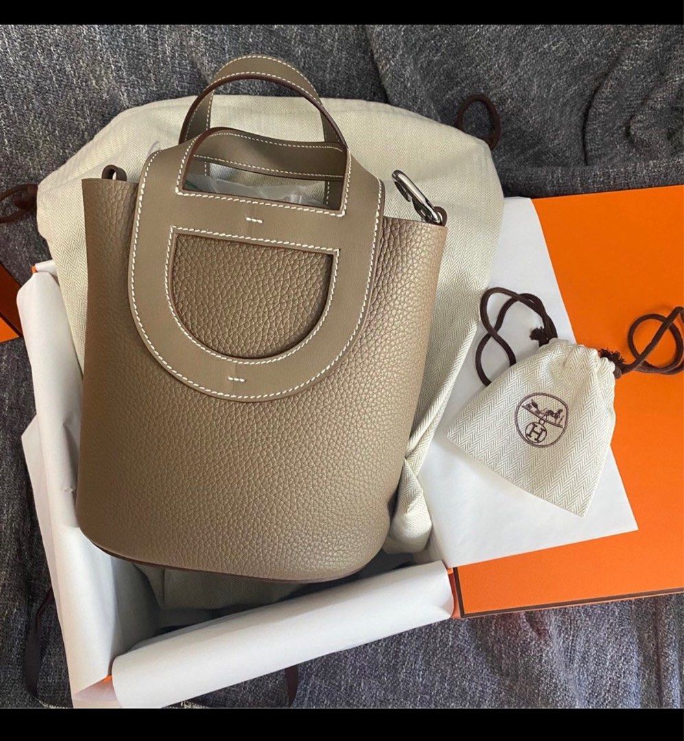 Hermes in the loop, Etoupe color, full set, 2023, 名牌, 手袋及銀包 - Carousell