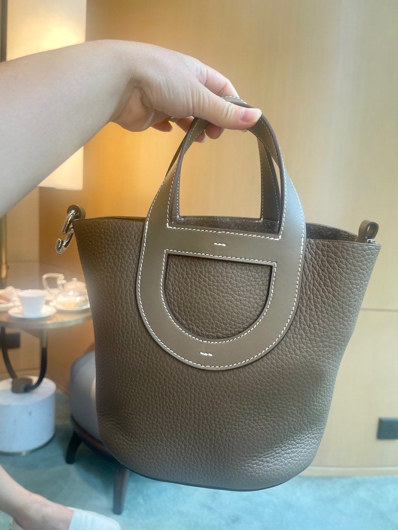 Hermes in the loop, Etoupe color, full set, 2023, 名牌, 手袋及銀包 - Carousell