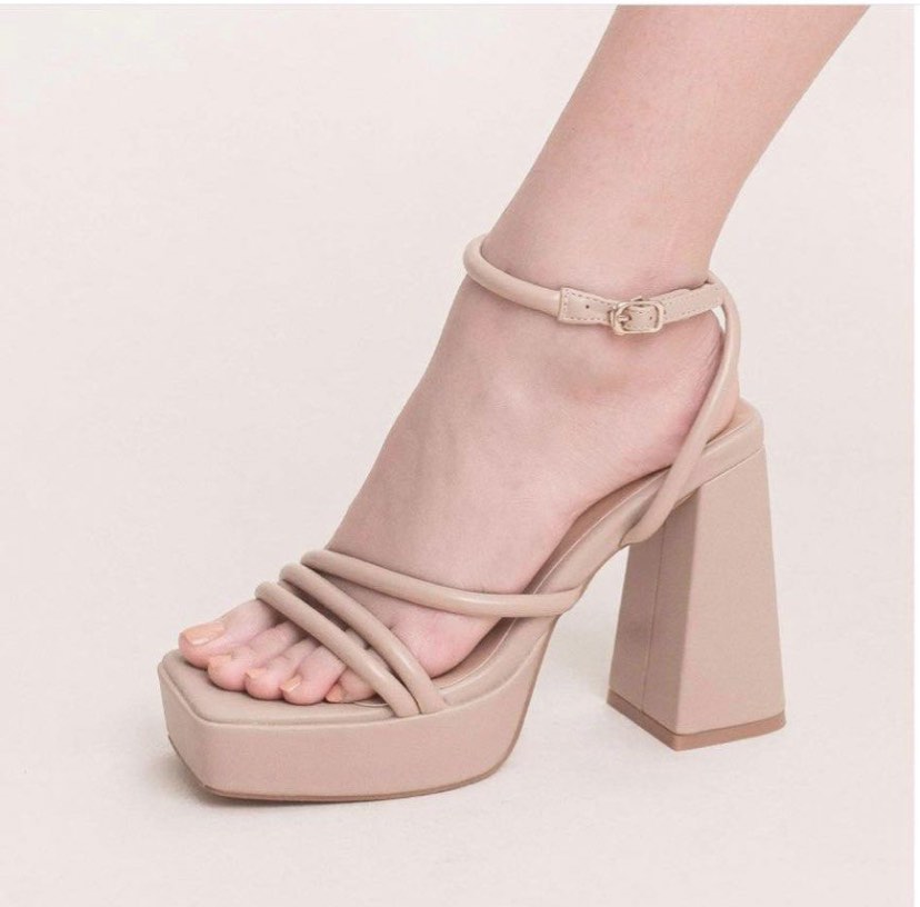 Hue Manila Nacola Naturale Platform Heels, Women's Fashion, Footwear ...