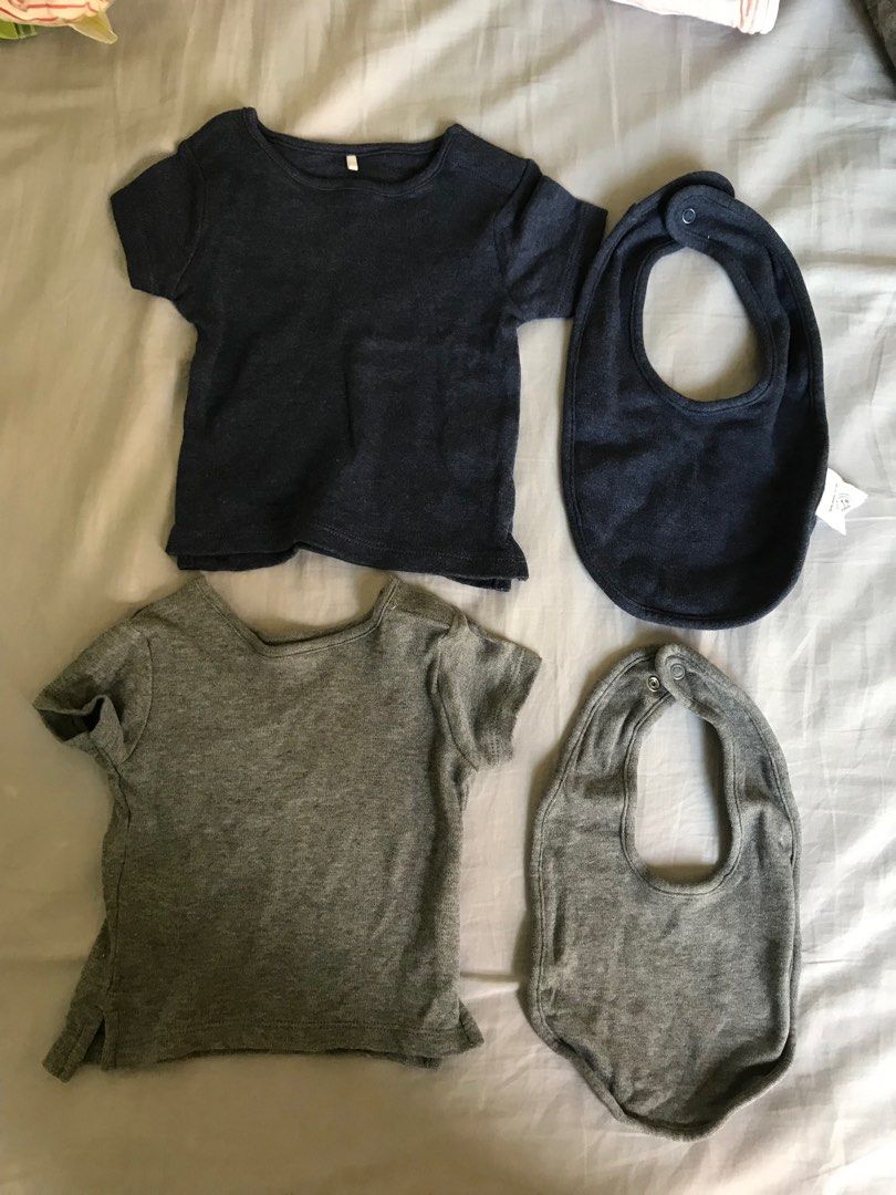 Hunter and boo tops and bibs, Babies & Kids, Babies & Kids Fashion on ...