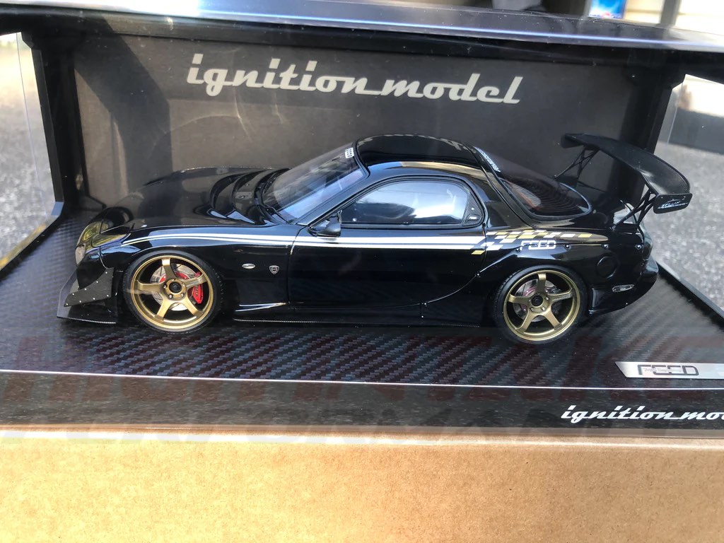 Ignition Model 1/18 - IG2046 FEED RX-7 (FD3S) Black, Hobbies & Toys, Toys & Games on Carousell