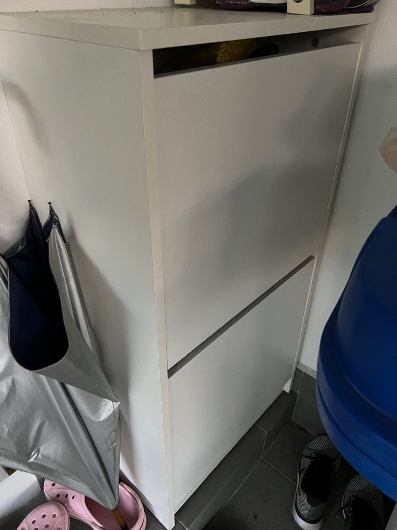 IKEA BISSA Shoes Cabinet H93cm x L49cm x D28cm, Furniture & Home Living ...