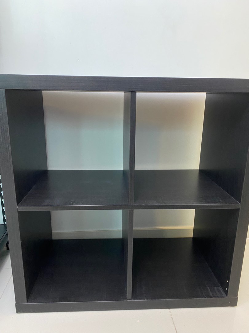 Ikea Kallax 2x2 shelf black-brown, Furniture & Home Living, Furniture ...