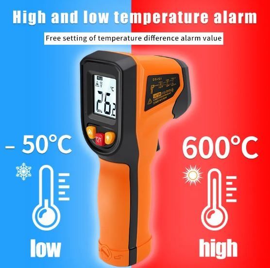 Industrial Commercial Use -50~600℃ Infrared Digital Thermometer, Health ...