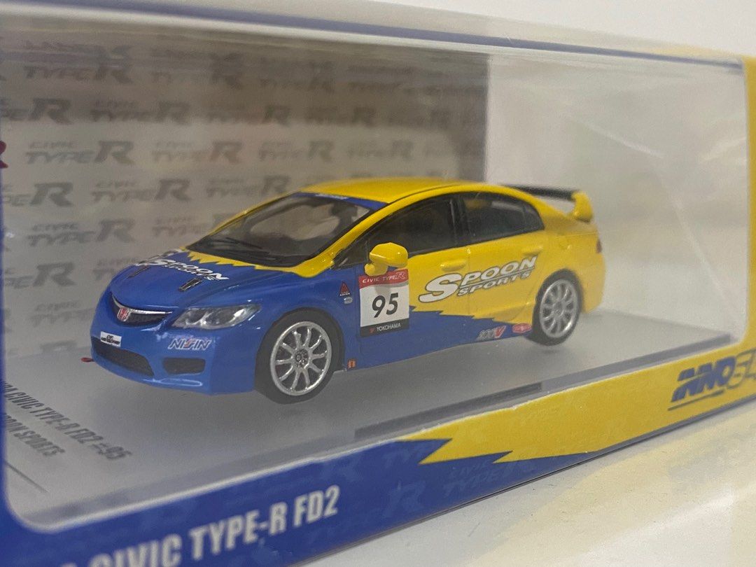 Inno64 1/64 Honda Civic FD2R Type R tuned by Spoon Sports, Hobbies ...