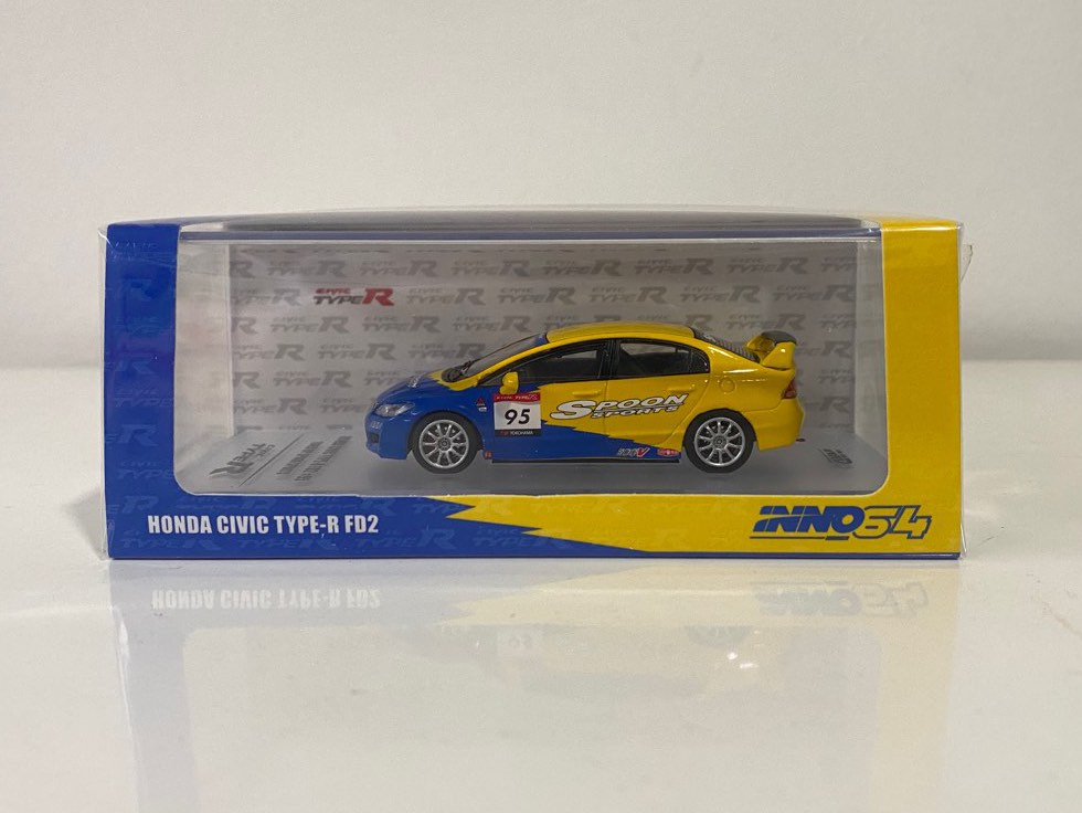 Inno64 1/64 Honda Civic FD2R Type R tuned by Spoon Sports, Hobbies ...