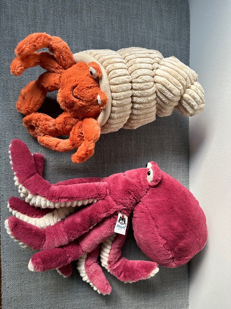 Jellycat Herman Hermit Obbie Octopus, Hobbies & Toys, Toys & Games on ...