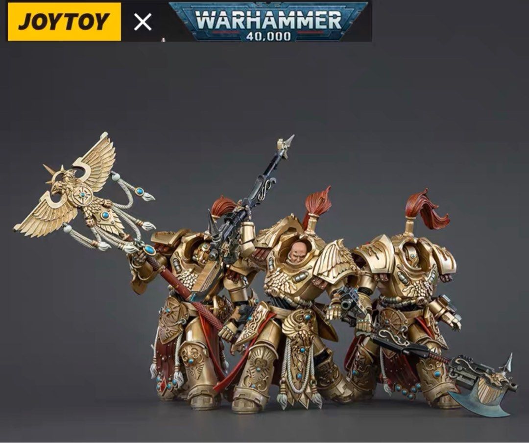 JoyToy Warhammer Adeptus Custodes set (禁軍), 興趣及遊戲, 玩具 & 遊戲類 - Carousell