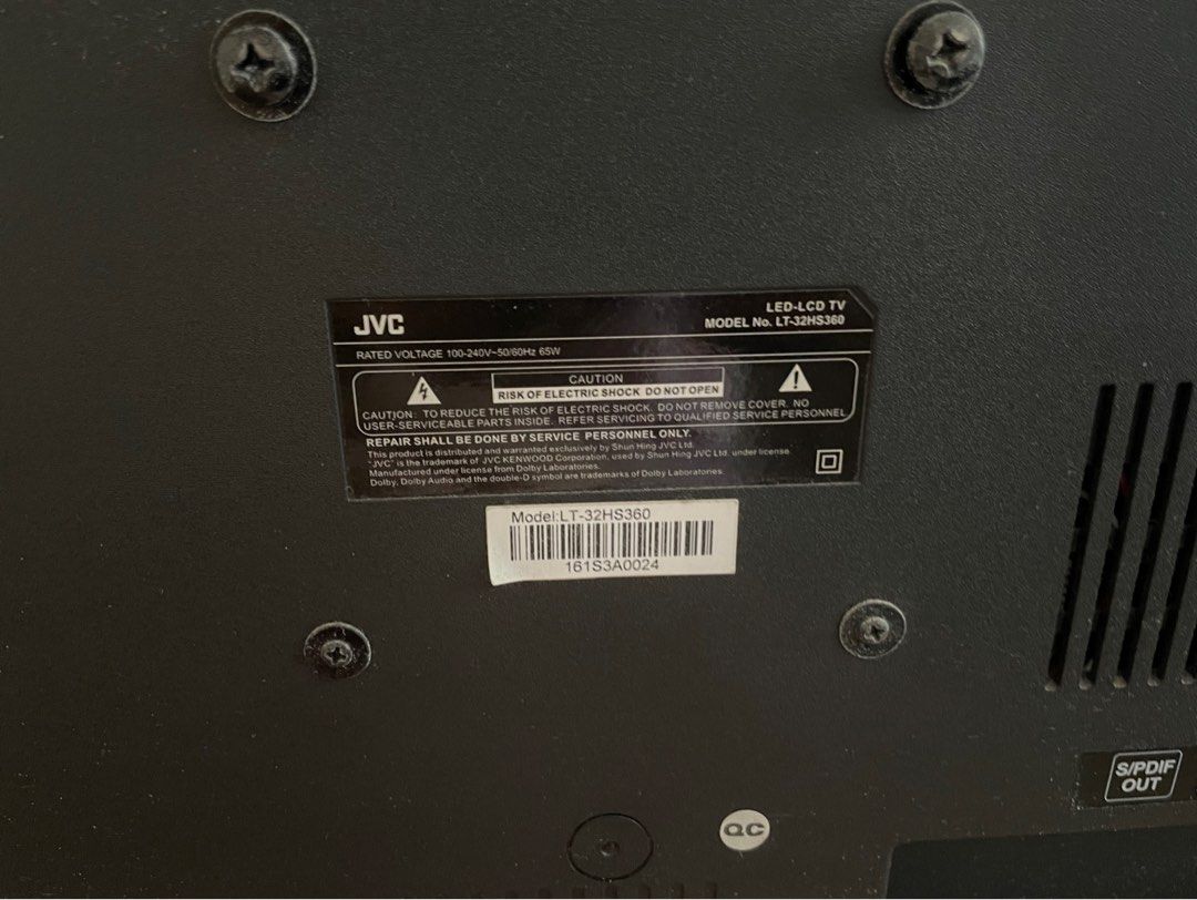 JVC 32 吋 高請超薄電視 連遙控, 家庭電器, 電視 & 其他娛樂, 電視 - Carousell