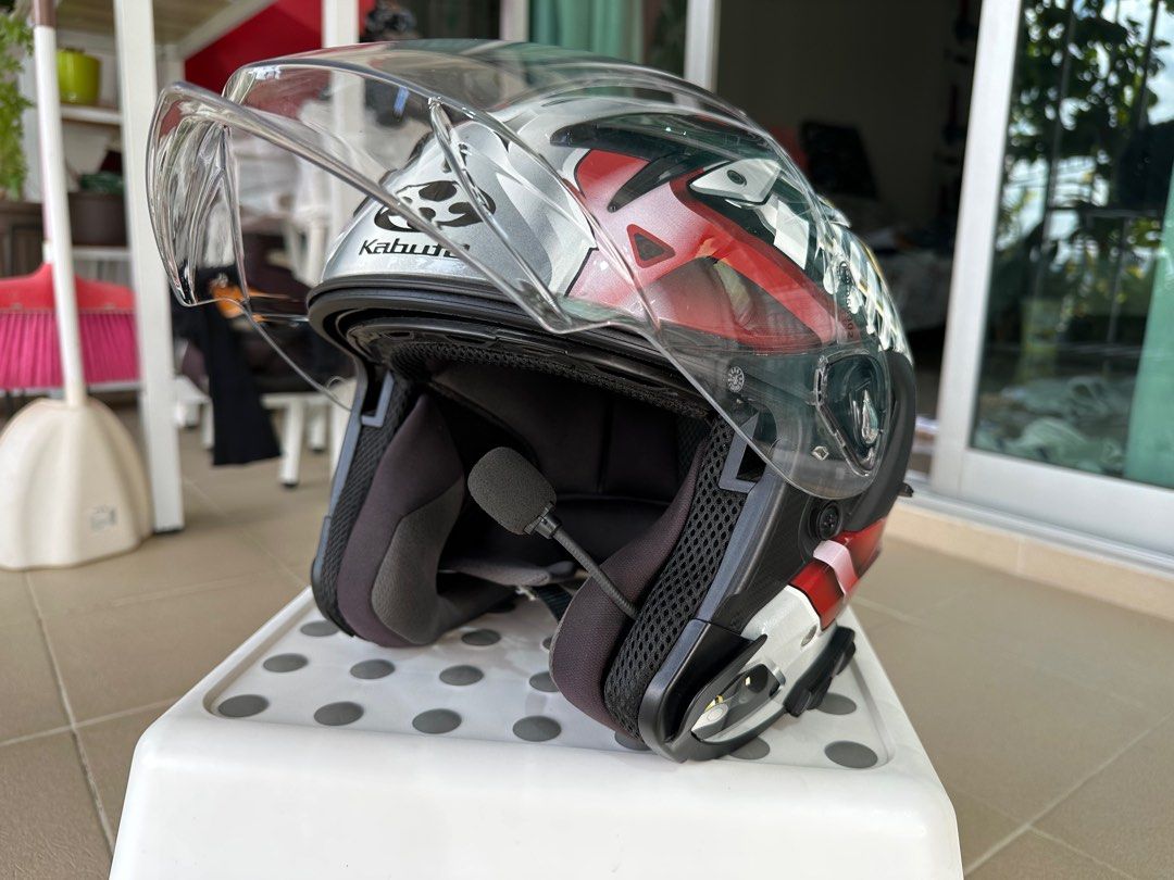 Kabuto Exceed V Machine Open Face Helmet, Motorcycles, Motorcycle ...