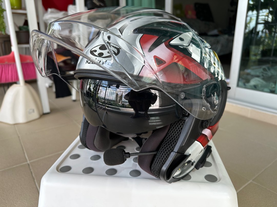 Kabuto Exceed V Machine Open Face Helmet, Motorcycles, Motorcycle ...