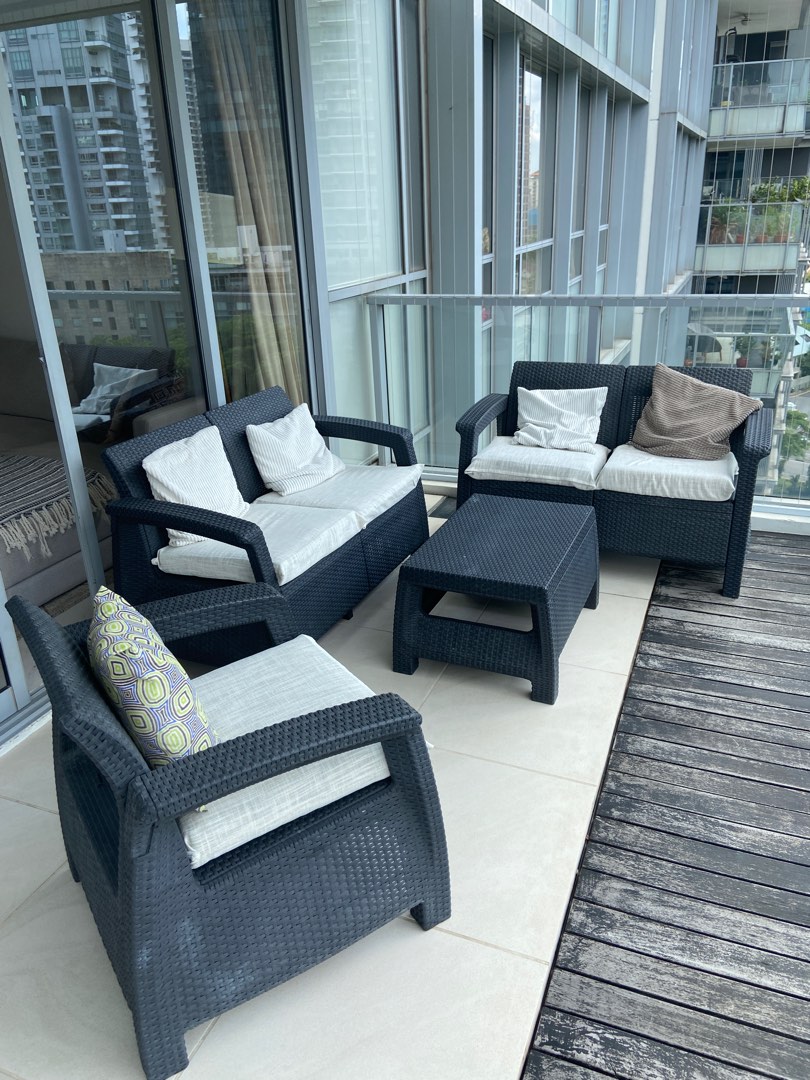 Keter Outdoor Patio Deck Set, Furniture & Home Living, Outdoor ...