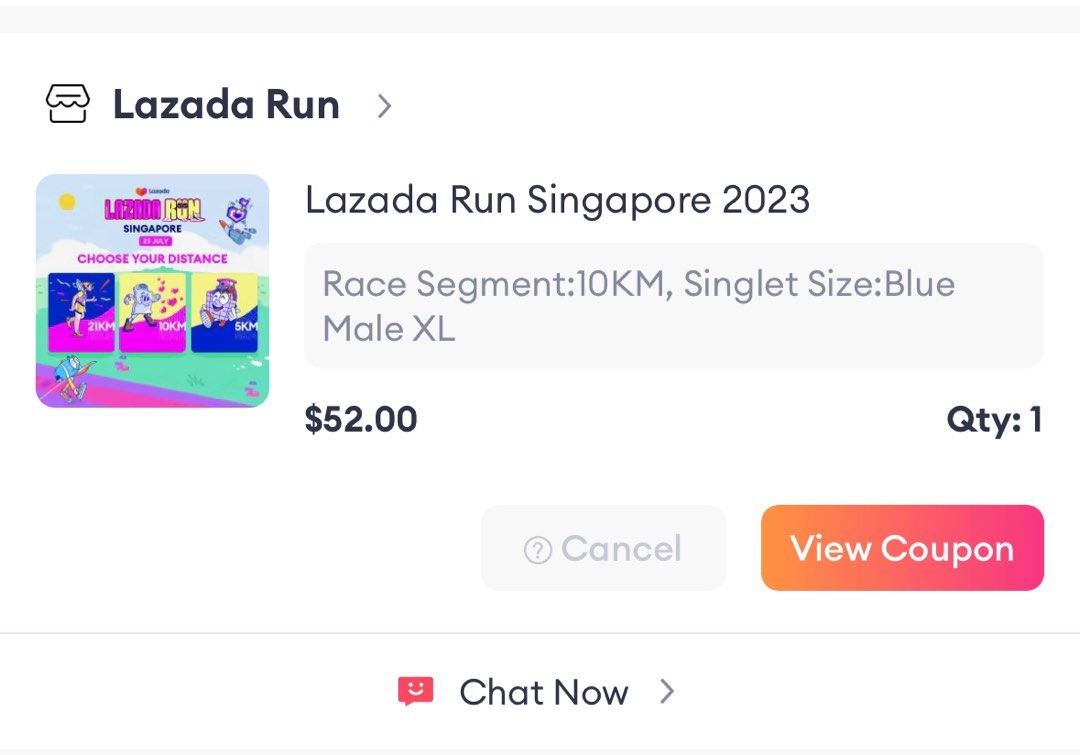 Lazada Run (10km), Tickets & Vouchers, Event Tickets on Carousell