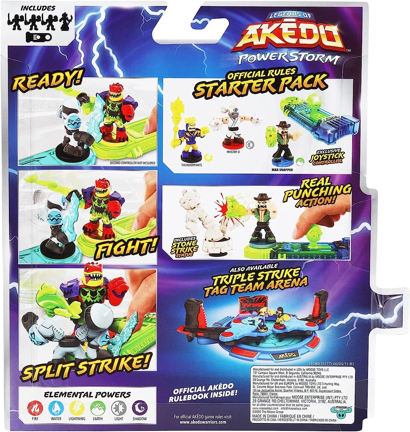 Legends of Akedo Powerstorm | Official Rules Starter Pack Legendary Punch Attack | 3 Mini ...
