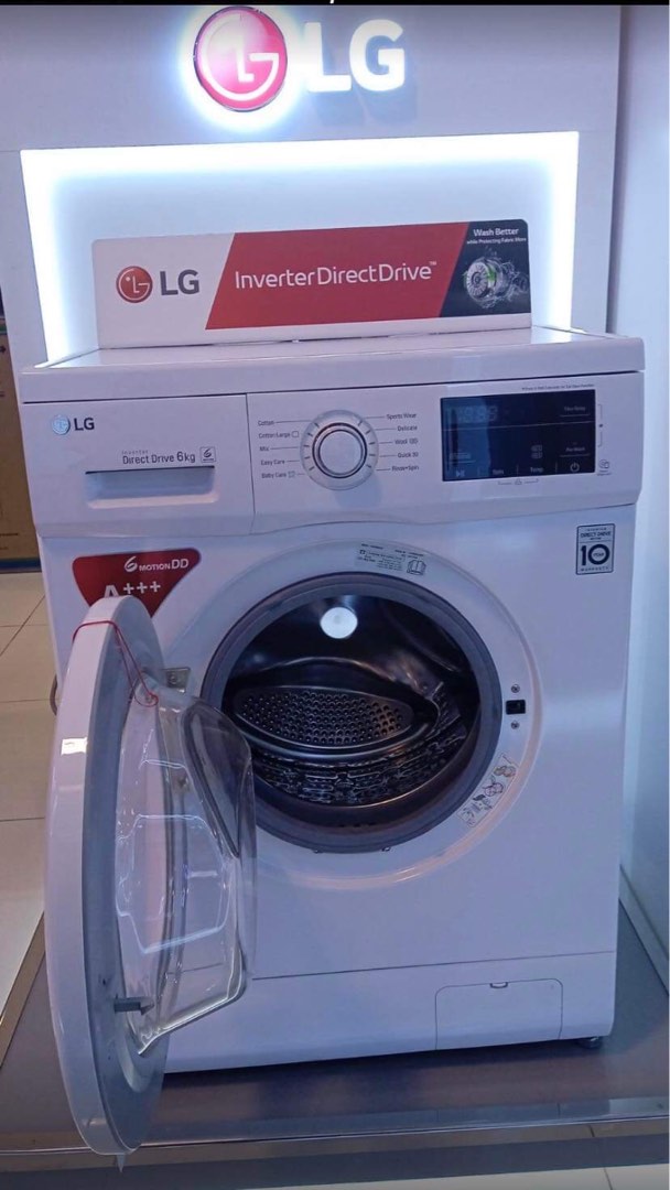 LG FRONT LOAD INVERTER WASHING MACHINE, TV & Home Appliances, Washing ...