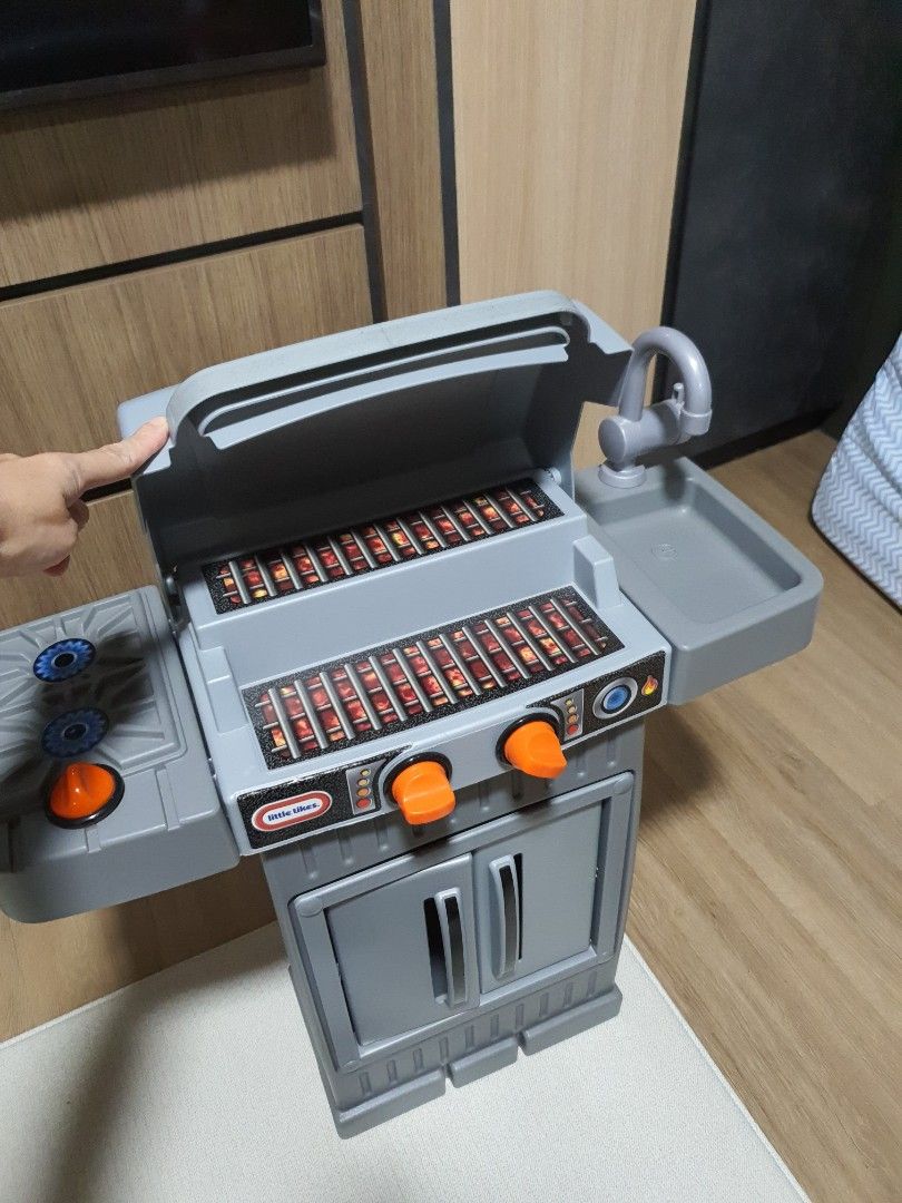 Little Tikes Cook N Grow BBQ Grill/Kitchen extension/Montessori Play ...