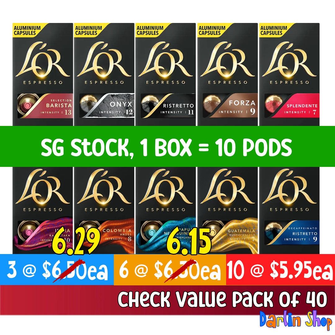 LOR Nespresso Compatible (1box = 10pcs), Food & Drinks, Beverages on ...