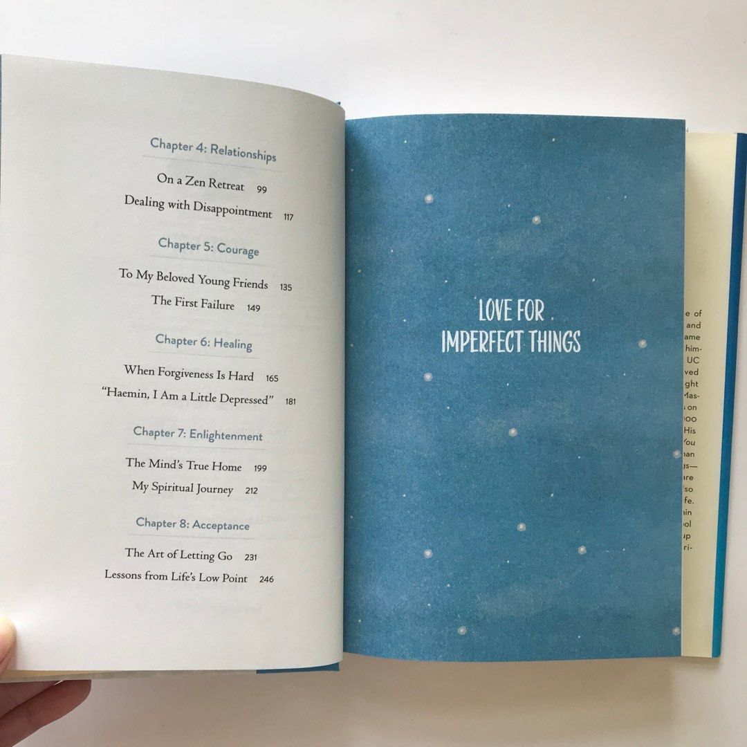 Love for Imperfect Things Haemin Sunim Hard Cover, Buku & Alat Tulis ...