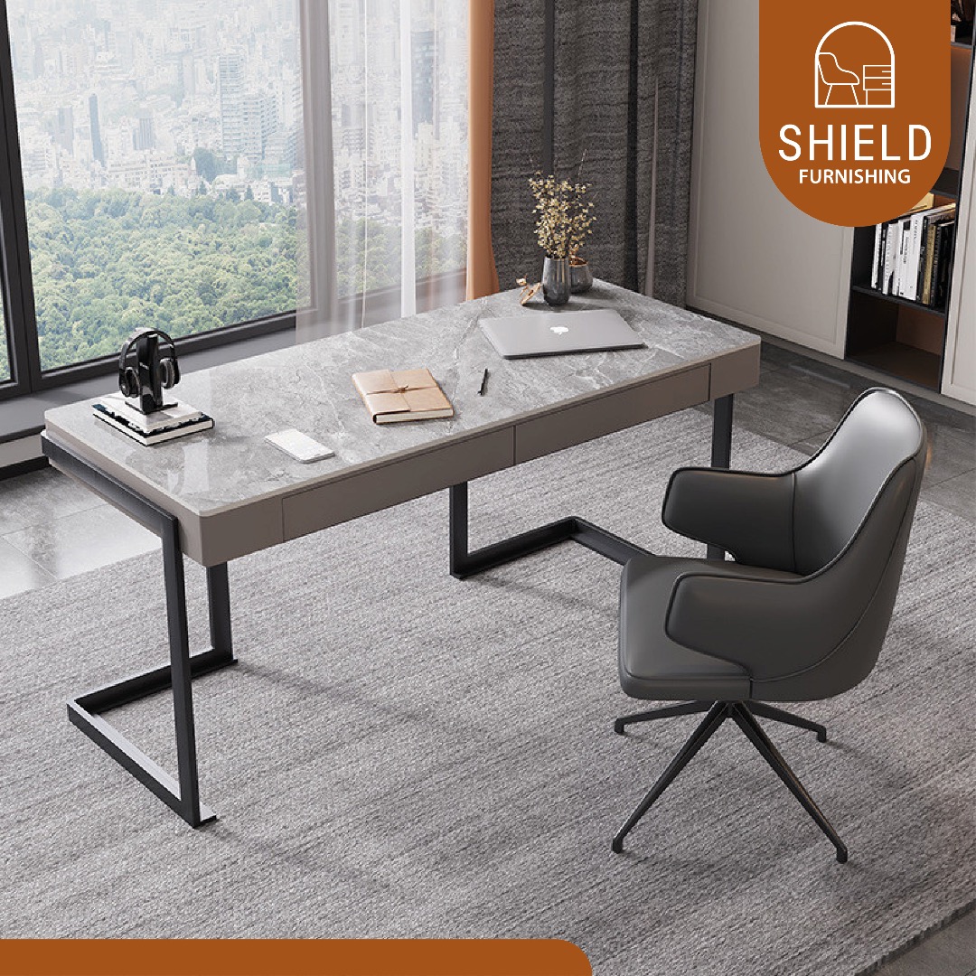 Magni Sintered Stone Office Desk Minimalist of Nordic Style, Furniture ...